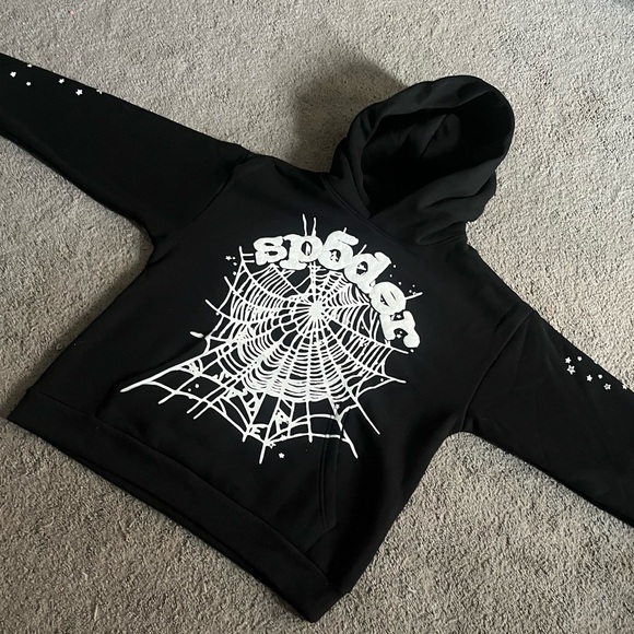 Spider | Jackets & Coats | Sp5der Og Black Web Hoodie | Poshmark